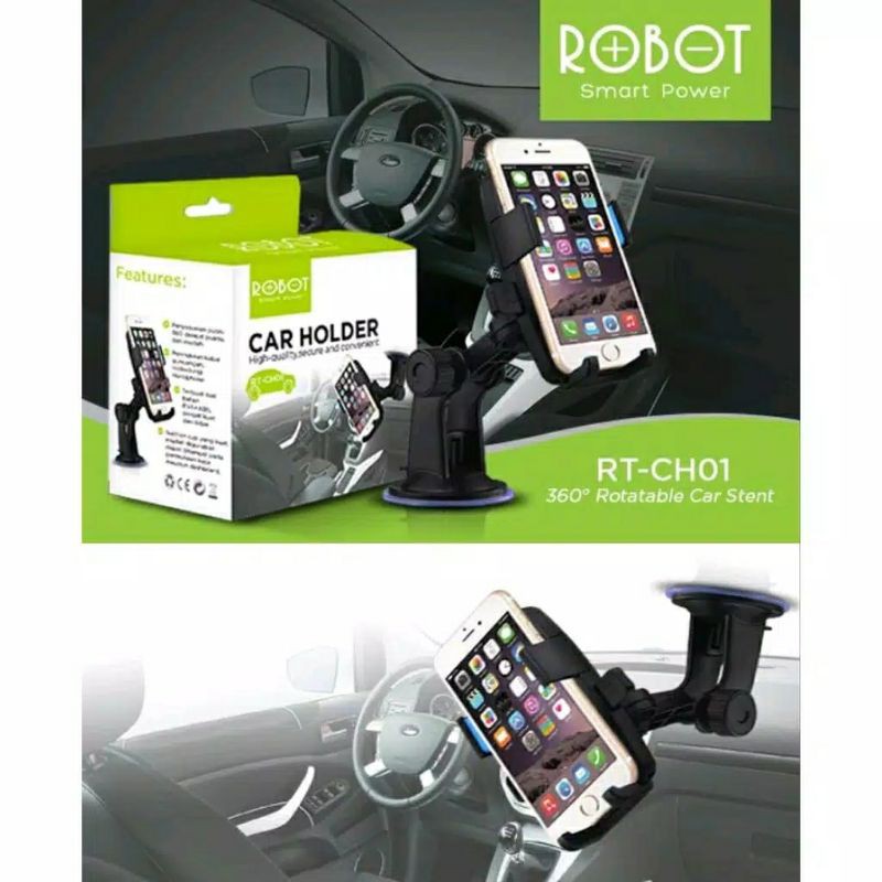 HP Robot Universal Mount Car Holder Docking RT-CH01 GPS Cell Phone ...