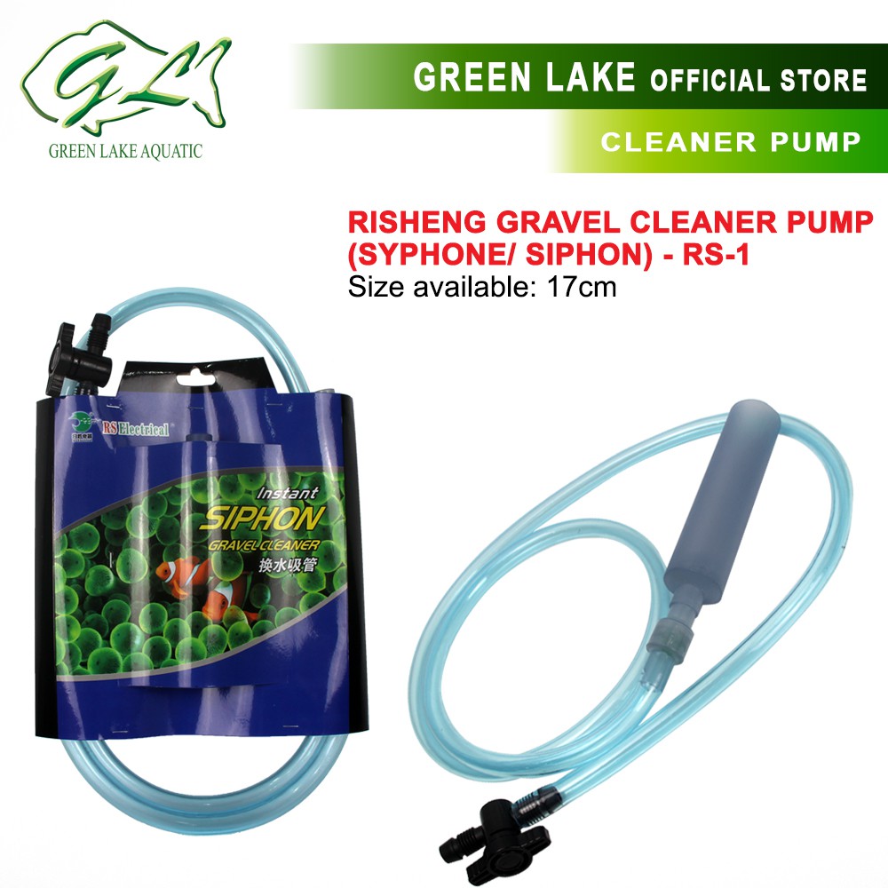 Risheng Gravel Cleaner Pump (Syphone/ Siphon) - RS -1 Aquarium Water ...