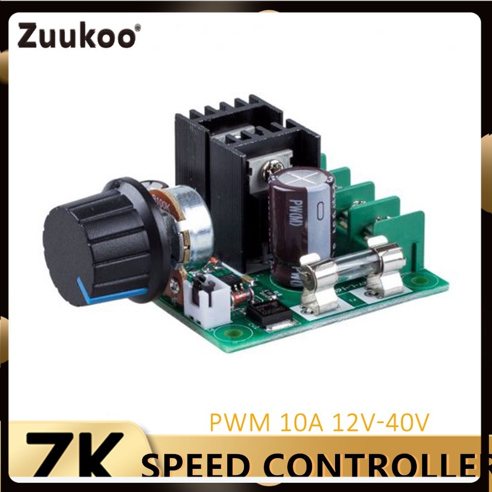 DC 12-40V 10A PWM DC Motor Speed Control Switch Controller Volt Regulator Dimmer | Shopee Singapore
