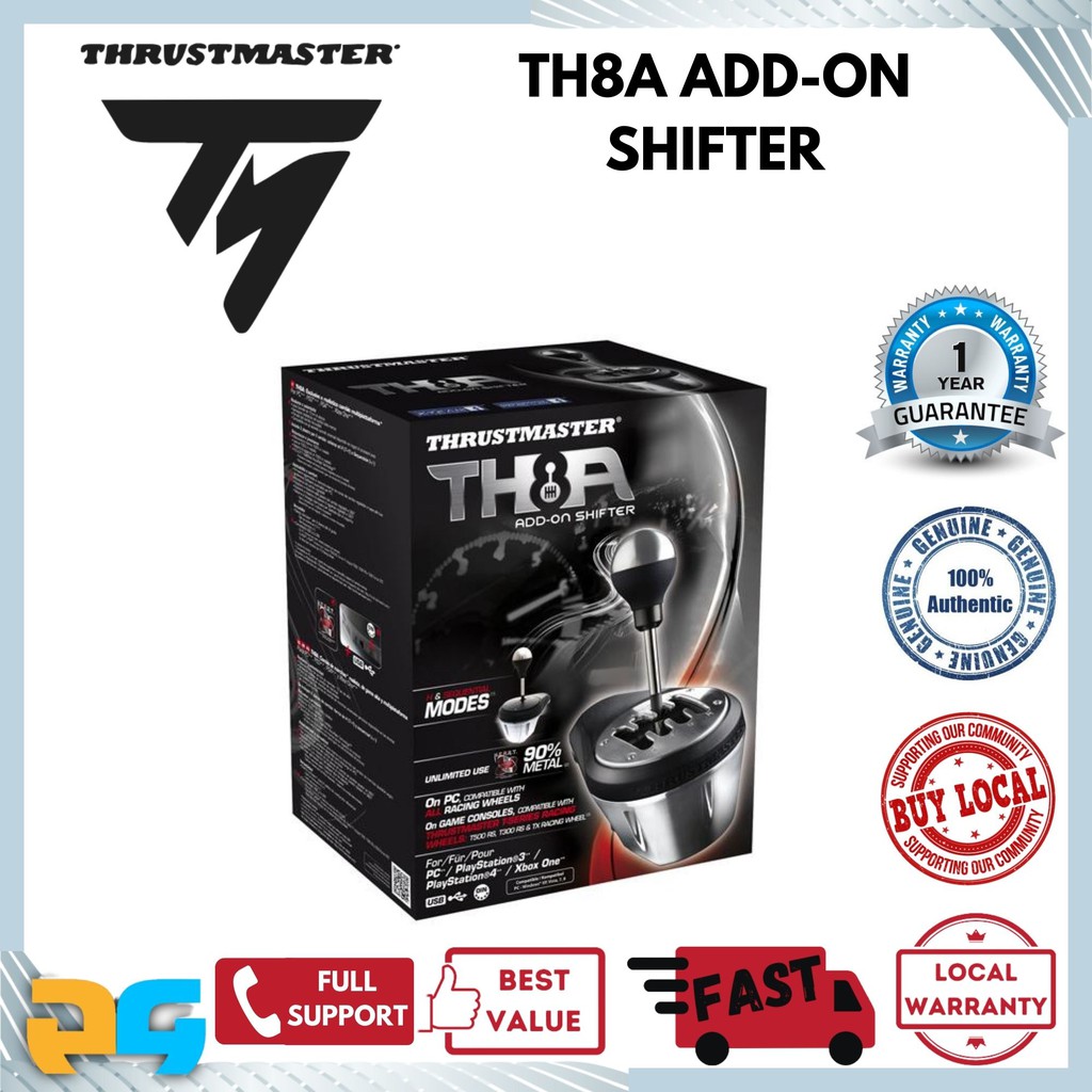 Thrustmaster TH8A Add-on Shifter for Driving Gaming Racing Wheel PC PS5 ...