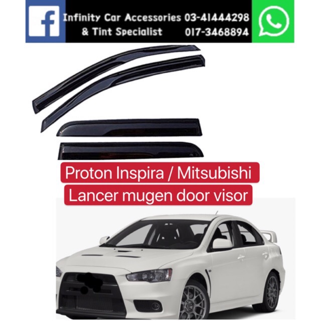 Proton Inspira / Mitsubishi Lancer mugen door visor Mugen style ...
