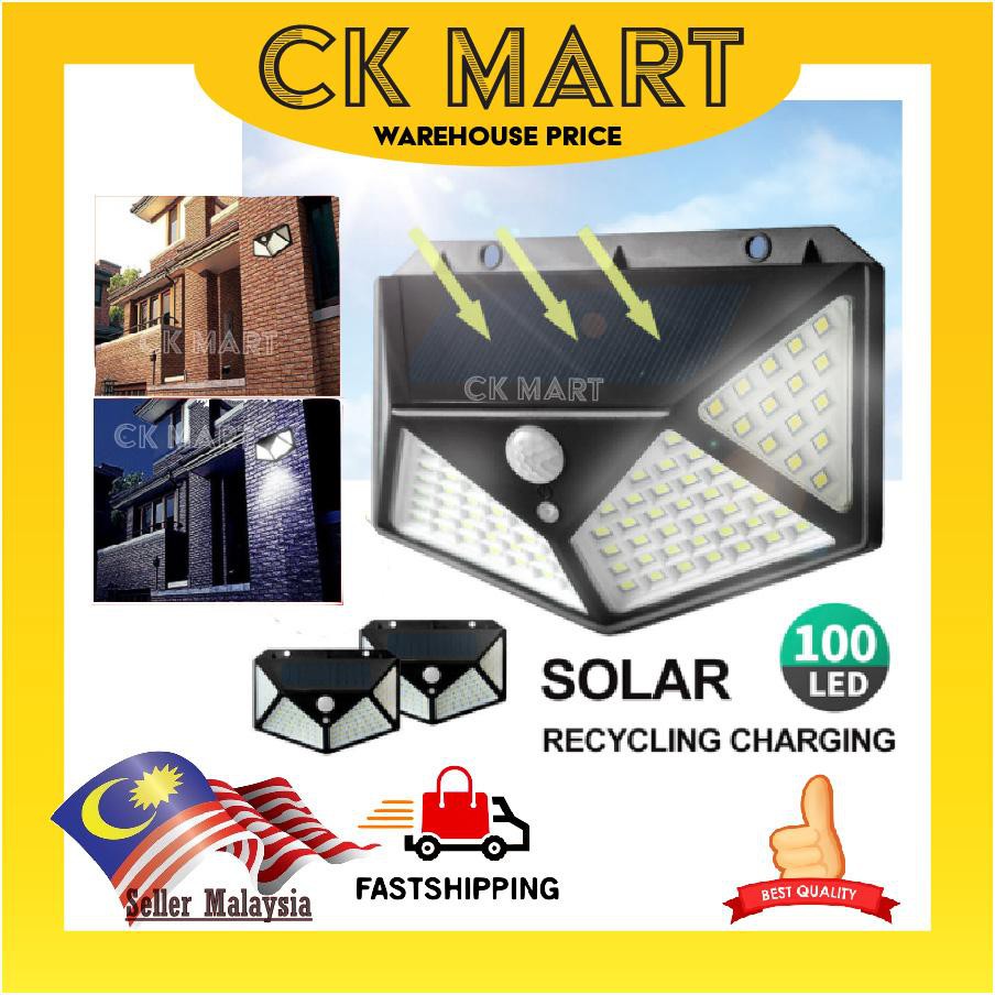 2in1 Night & Motion Sensor 100 LED Solar Lamp/ Waterproof LED Lamp For ...