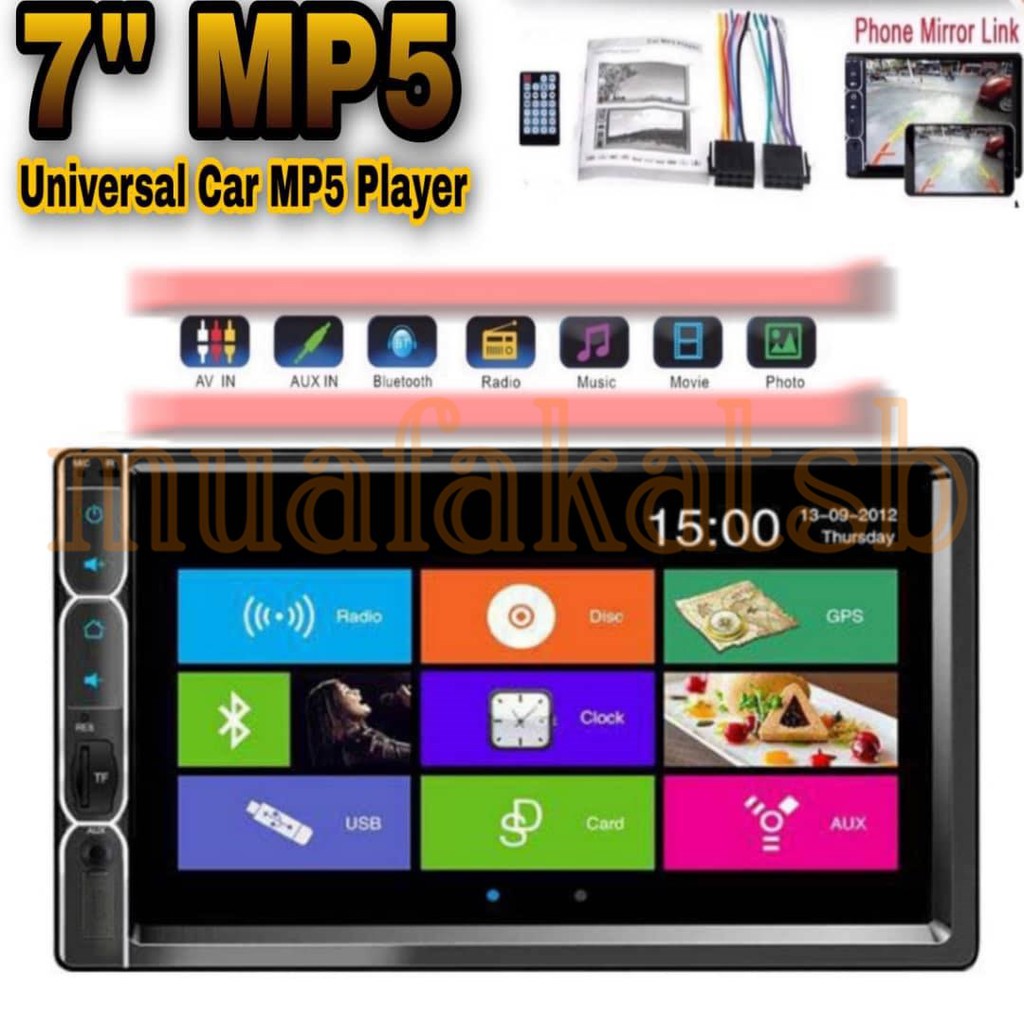 7" Inch Universal Double DIN 2Din Touch Screen Car Stereo MP5 Player ...