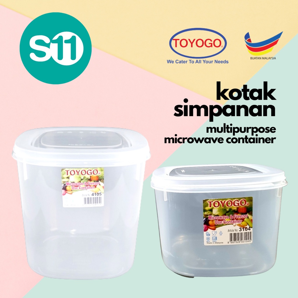 Toyogo Microwaveable Container Storage 41Series 31series Kotak Simpanan ...