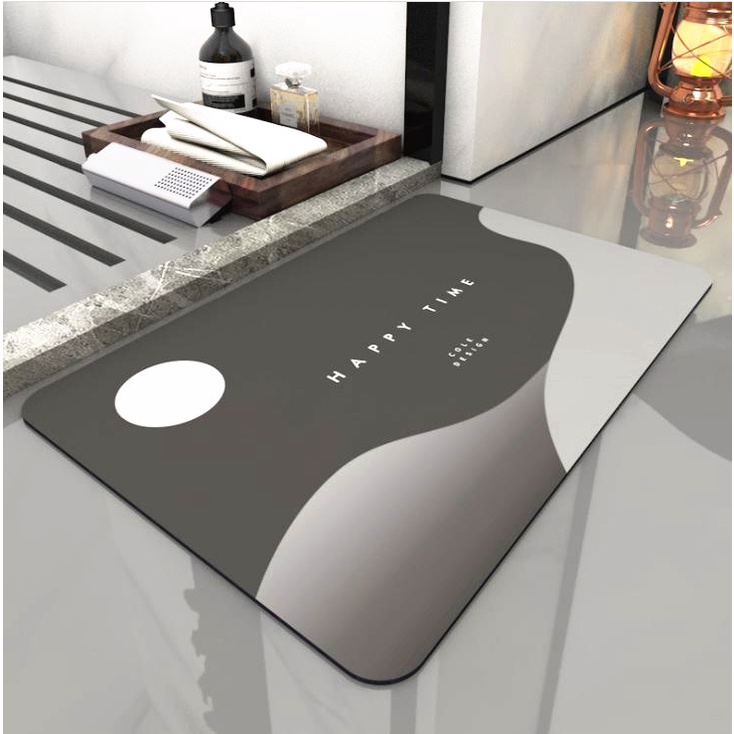 Japan Diatomite Absorbent Mat/Anti-Slip Highly absorbent Bathroom floor ...