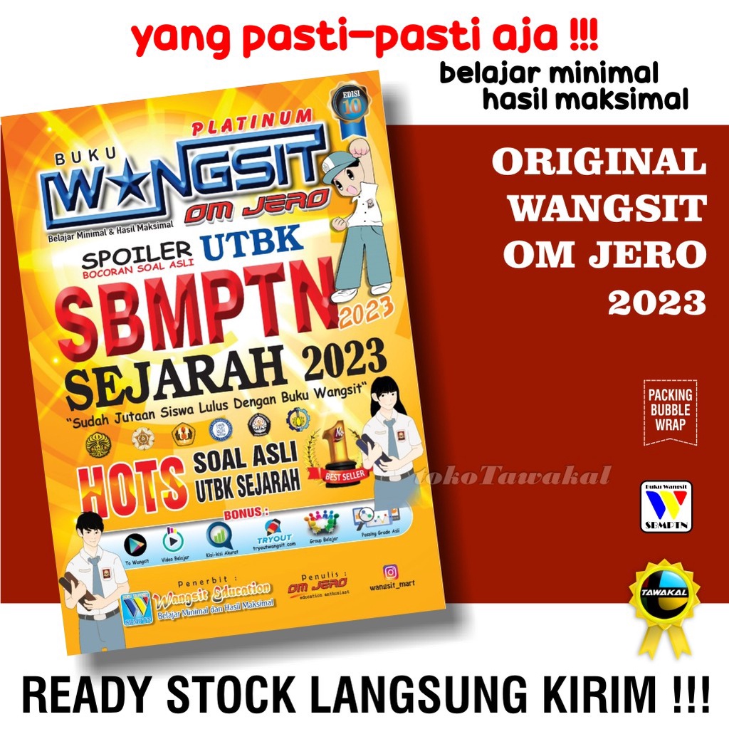 Wangsit Book OM JERO UTBK SBMPTN 2023 / History Platinum 2023 | Shopee ...
