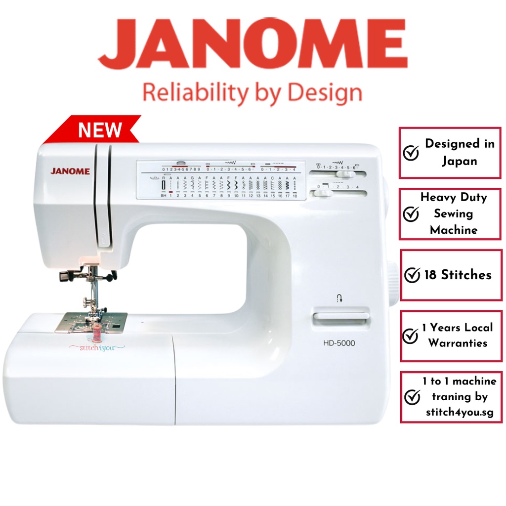 (NEWEST)(1to1Training)Janome HD5000 Sewing Machine with Unique Pattern ...