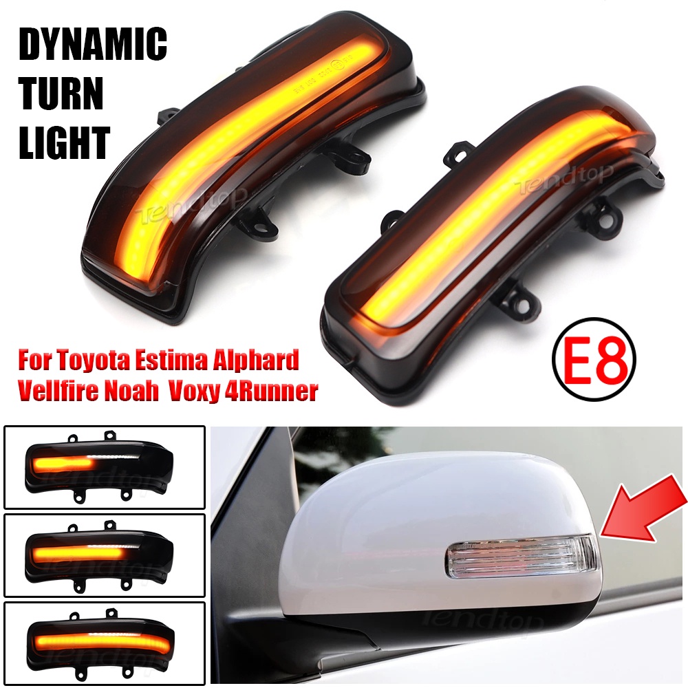 LED Side Dynamic Blinker Turn Signal Light For Toyota RAV4 XA30 Estima ...