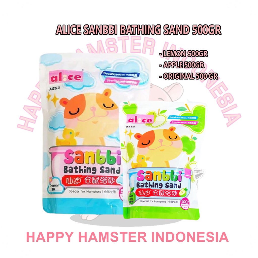 [HHI] SANBBI HAMSTER BATHING SAND ORIGINAL 500gr CHINCHILA HAMSTER BATH ...