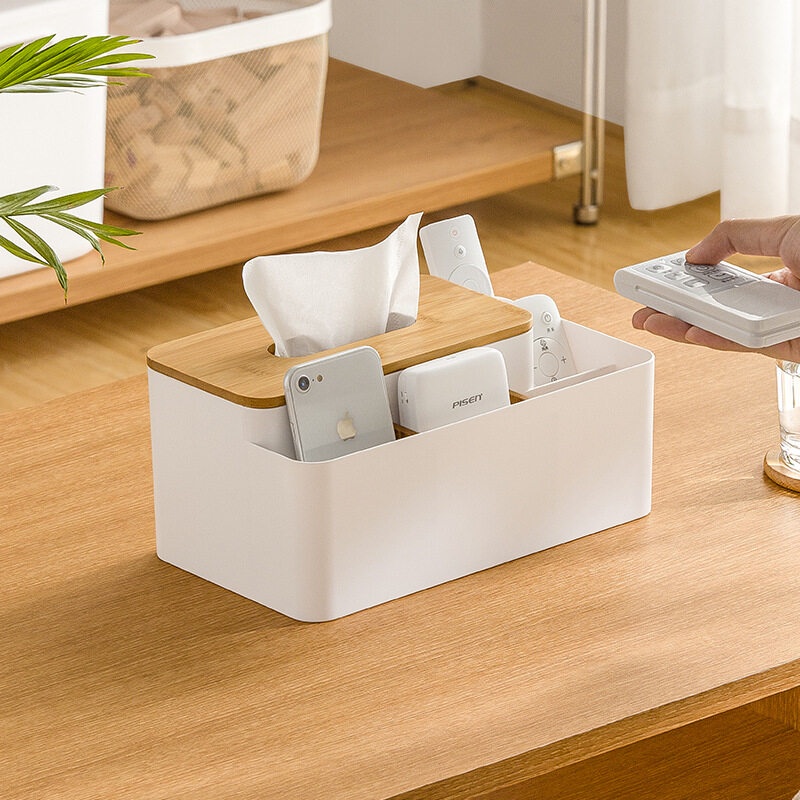 Smart-living Household Multi purpose functional desktop storage/tissue ...