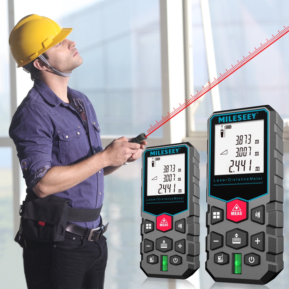 Mileseey X5 100M Laser Distance Meter Professional Laser Rangefinder ...