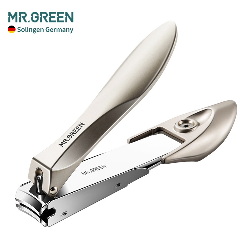 MR.GREEN Anti Splash Nail Clipper With Catcher Professional Stainless ...