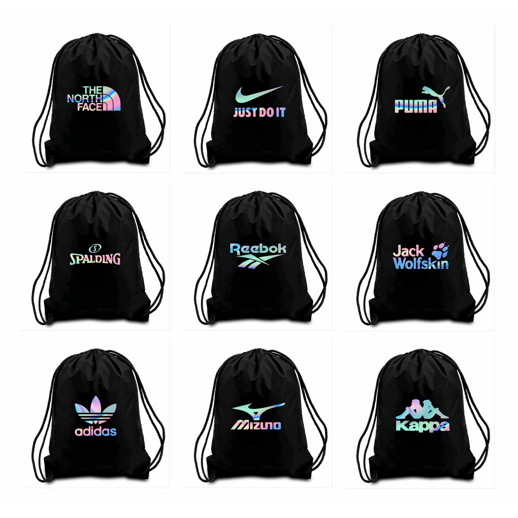 String Bag with 100% Japanese HOLOGRAM Screen Printing / FOIL ...