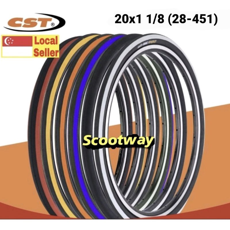 CST Tires 20"x1 1/8 C1288 (28-451) Bicycle Tire | Shopee Singapore