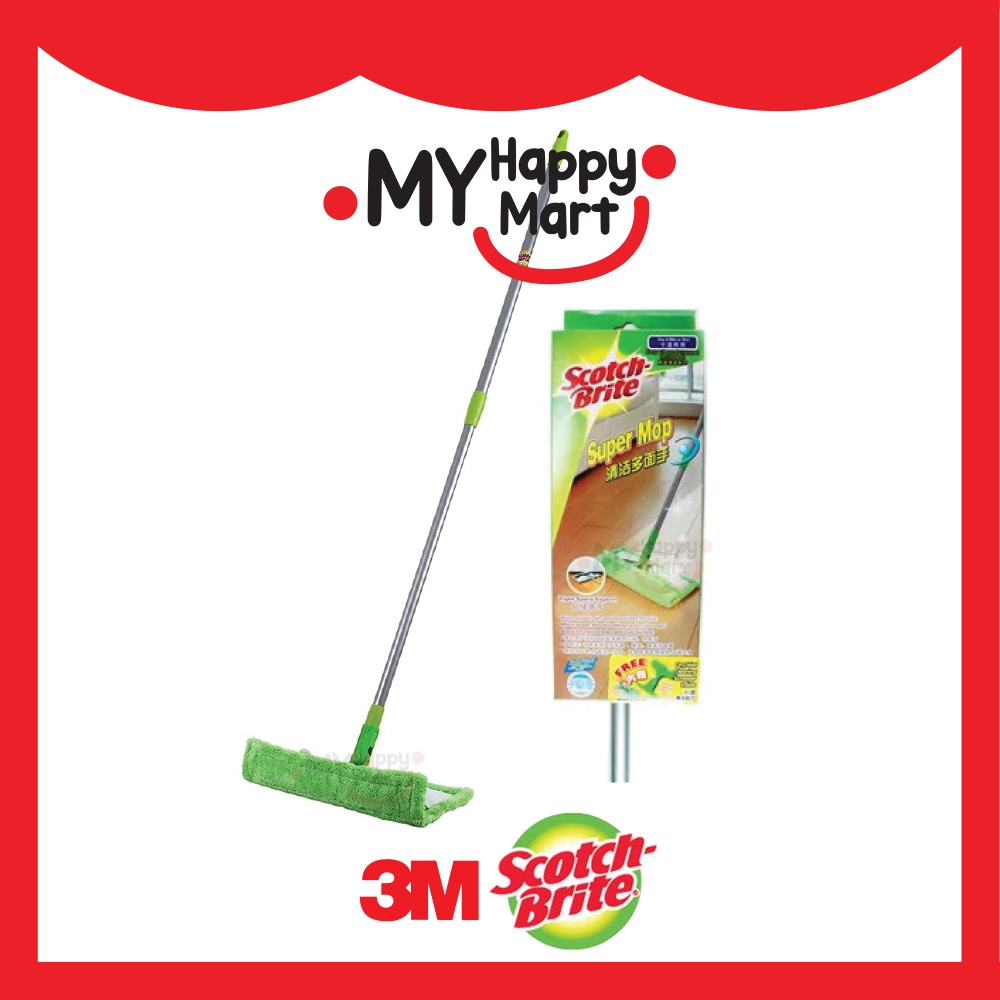 3M Scotch Brite Super Mop Set 360 with Free Scrapper (1 Pc/Pack) Mop ...