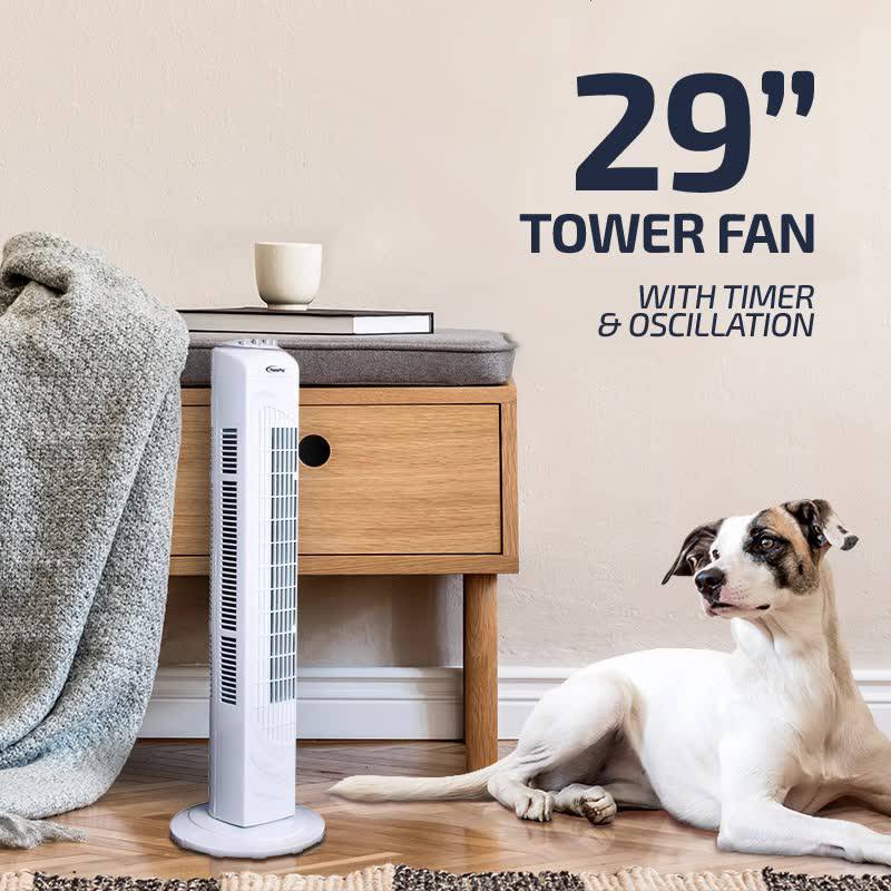 PowerPac Tower Fan, Table fan, Desk fan With Oscillation (PPTF10 ...