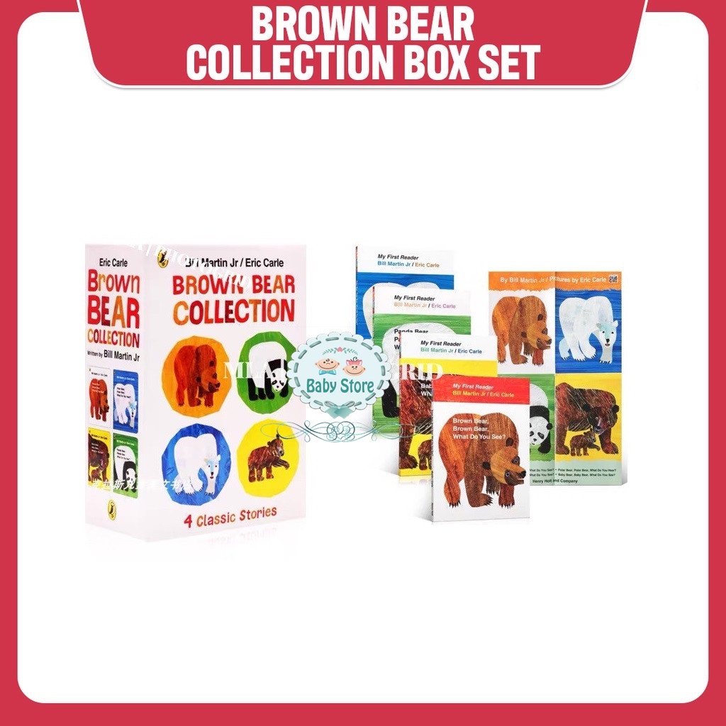 Eric Carle Brown Bear Collection Hardcover( 4 Books ) | Shopee Singapore