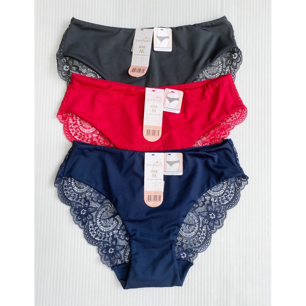 Younghearts 0315 Womens Panties Mini Model Low Waist Shopee