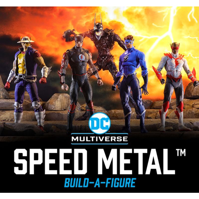 Mcfarlane DC Multiverse Speed Metal The Darkest Knight Set of 4 figures ...