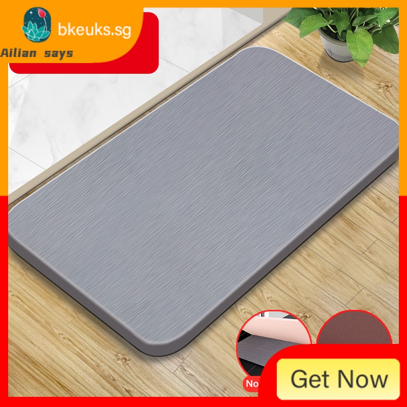 Diatomite Ultra Absorbent Hard Bath Mat Antibacterial And Nonslip ...