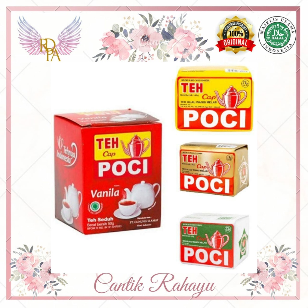 Vanilla Flavored Poci Tea 50 grams. Cap Poci Brewed Black Tea | Shopee ...