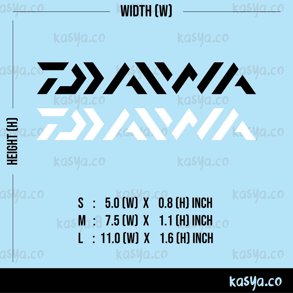 DAIWA LOGO custom vinyl decal cutting sticker | Shopee Singapore