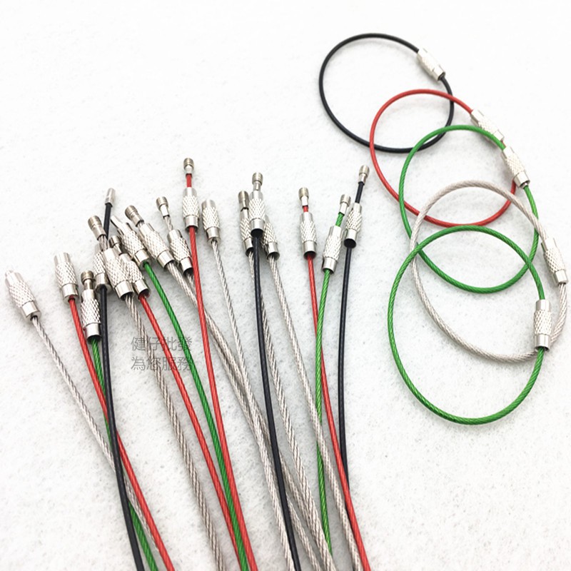 Wholesale!Rubber-Coated Steel Wire Key Ring Hanging Chart Hand-Made ...