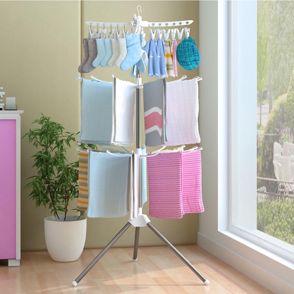 [ SG Ready Stock] Multifunctional Clothes Drying Rack Towel Drying Rack ...