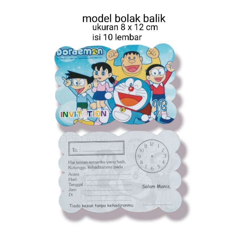 Happy birthday invitation card, hbd birthday, doraemon character ...