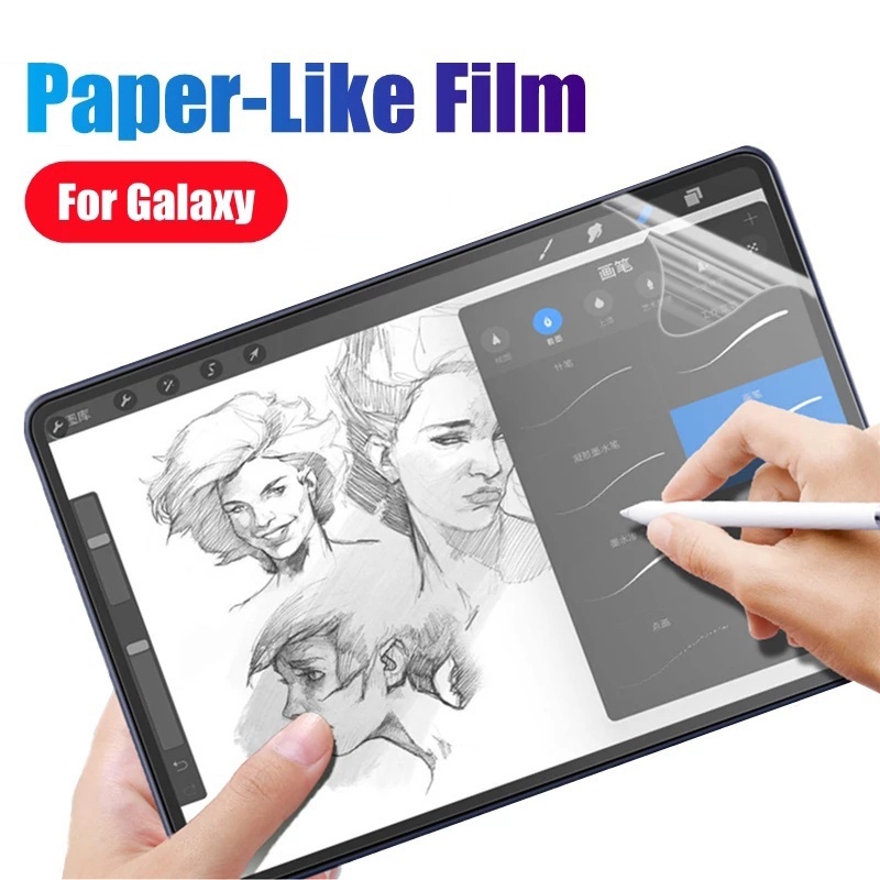HD Paper Like Film For Samsung series Tablet / Writing Painting Frosted ...