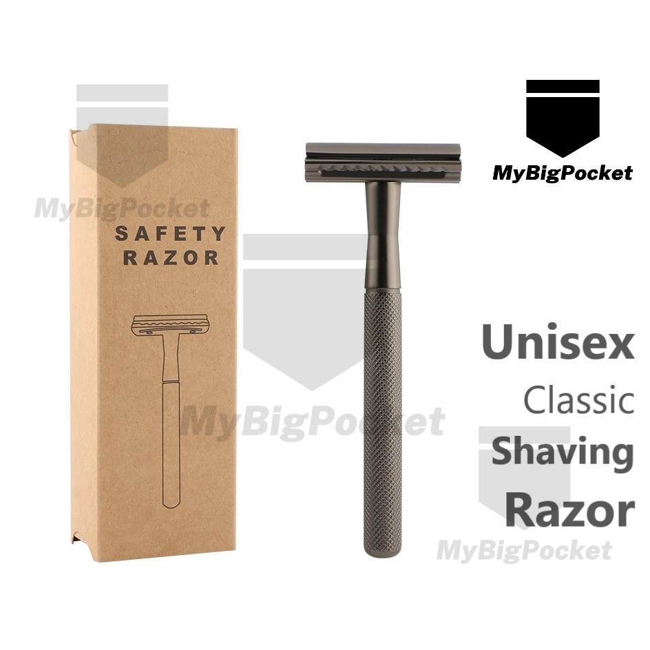 Classic Unisex Safety Razor Double Edge Manual Shaving Razor For Hair ...