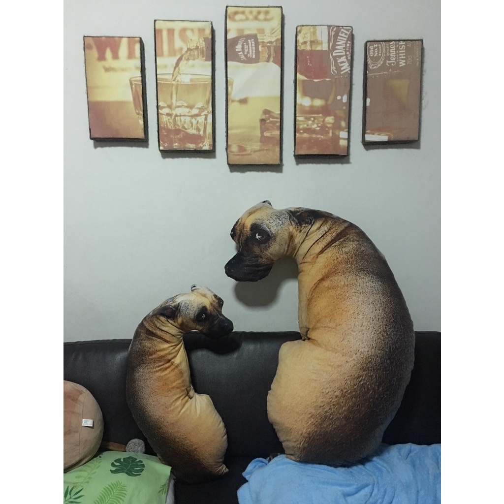 Octok Pillow (Dog 3d) Very Like It Size 50cm Packed | Shopee Singapore