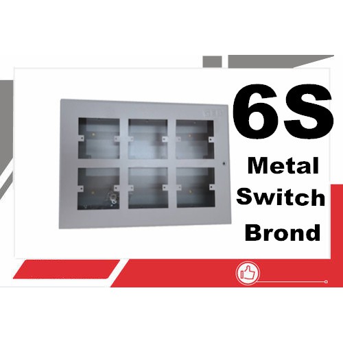 6s Metal Switches Box / 6 Way Metal Clad Switch Box | Shopee Singapore