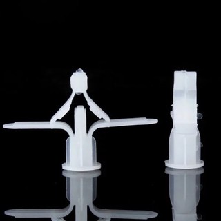 100pcs White Partition Wall plug Plastic Winged Butterfly Hollow Wall ...