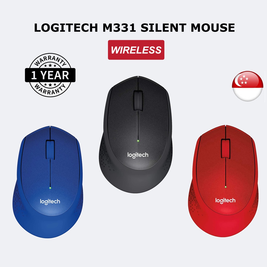 [SG] Logitech M331 SILENT PLUS Wireless Mouse with 2.4Ghz Wifi Receiver ...