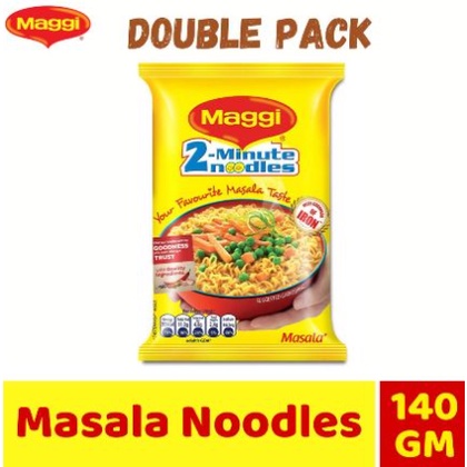 MAGGI Masala Noodles | Instant Noodles | Double Pack (140g) | Shopee ...