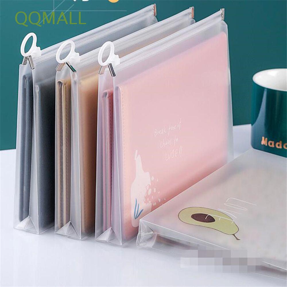 QQMALL Document Bag Office Supplies PVC Zipper Pouch Binder Bag Desk ...