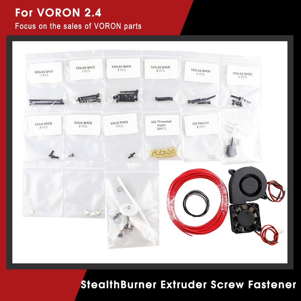 3D Printer The New StealthBurner Extruder Screw Fastener NeoPixel RGBW ...