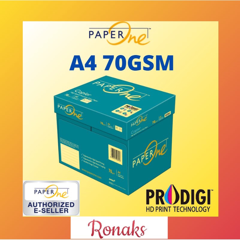 A4 70gsm 70 PaperOne Copier Paper Bundle 10 Cartons* Copy paper ...