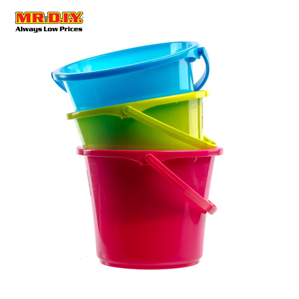 LAVA Plastic Heavy-Duty BPA-Free Bucket Water Pail Baldi Air 3L (16.5cm ...