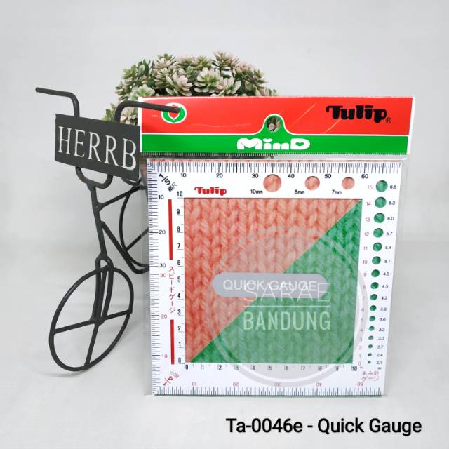 Tulip Quick Gauge - knitting needle & Ruler (19 Different Sizes ...