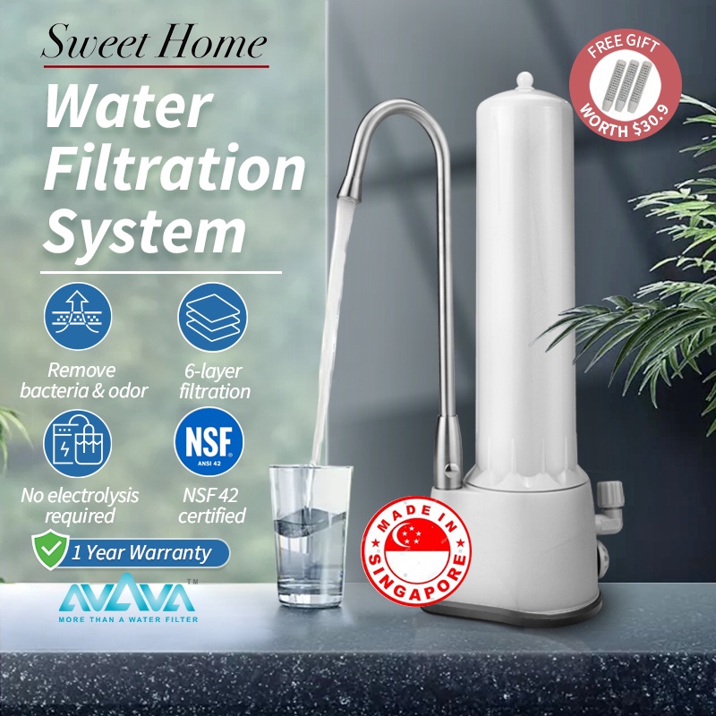 AVAVA Advanced Water Filtration System Patented Double-layer Water ...