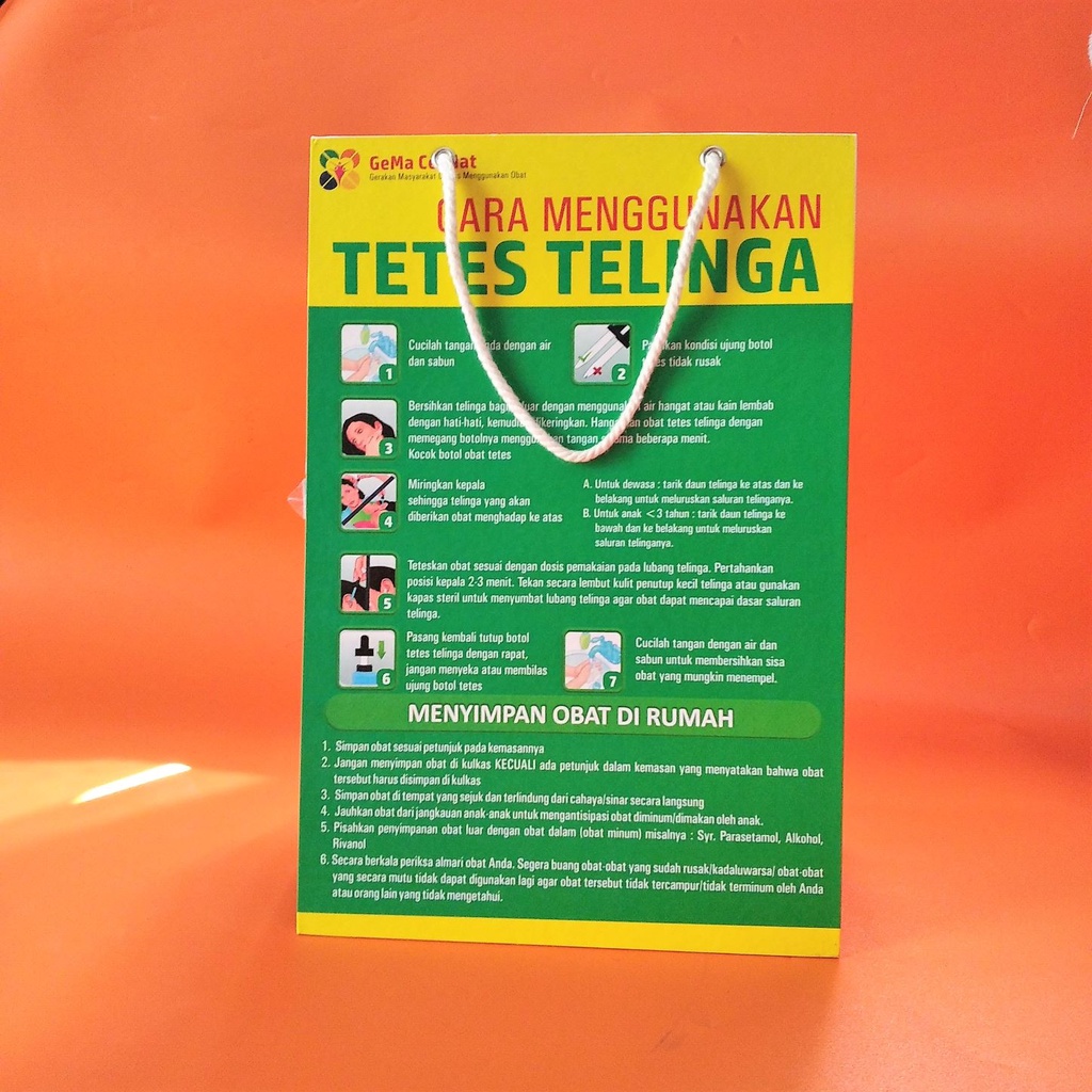 MATA Hanging Poster - Hard Poster How to Use Ear Drops and How to Use ...