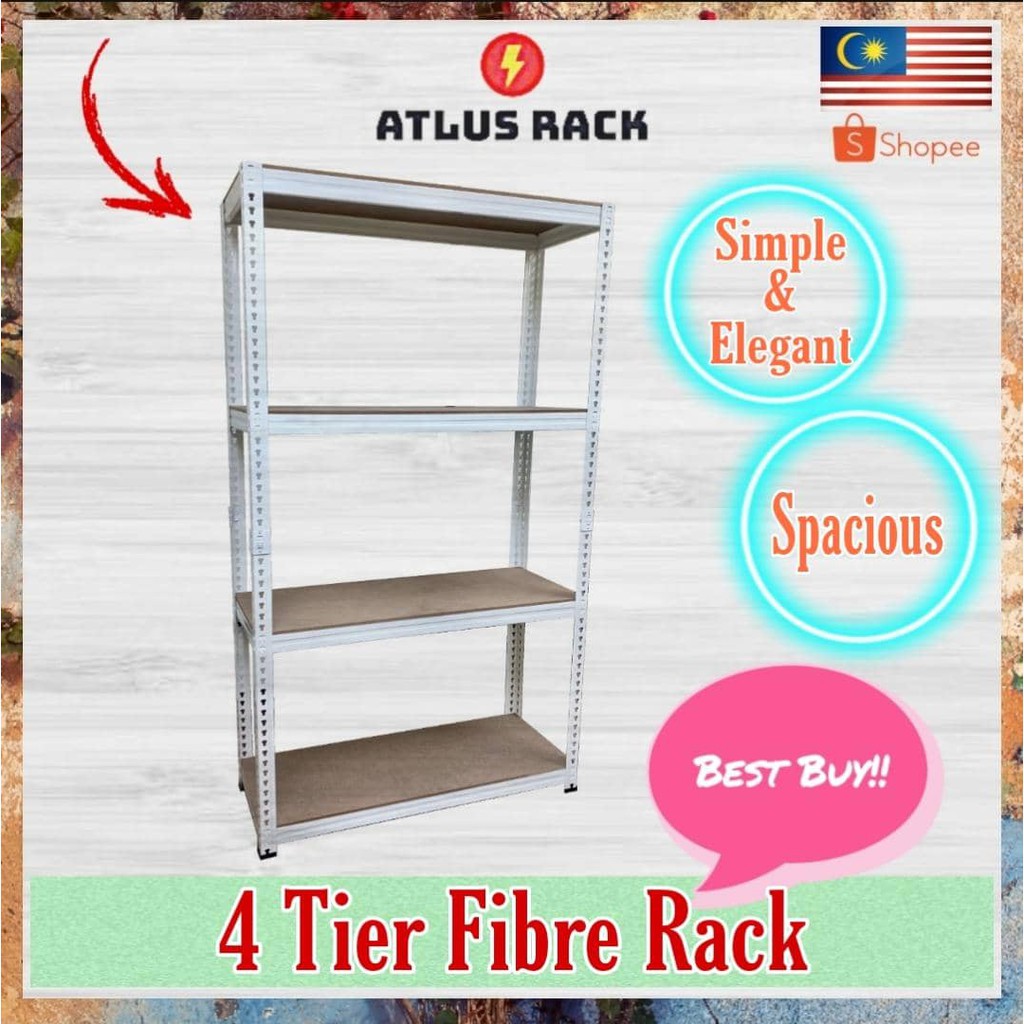 4 Tier Medium Duty Rack / Rack / Racking System / Fiber Rack / Boltless ...