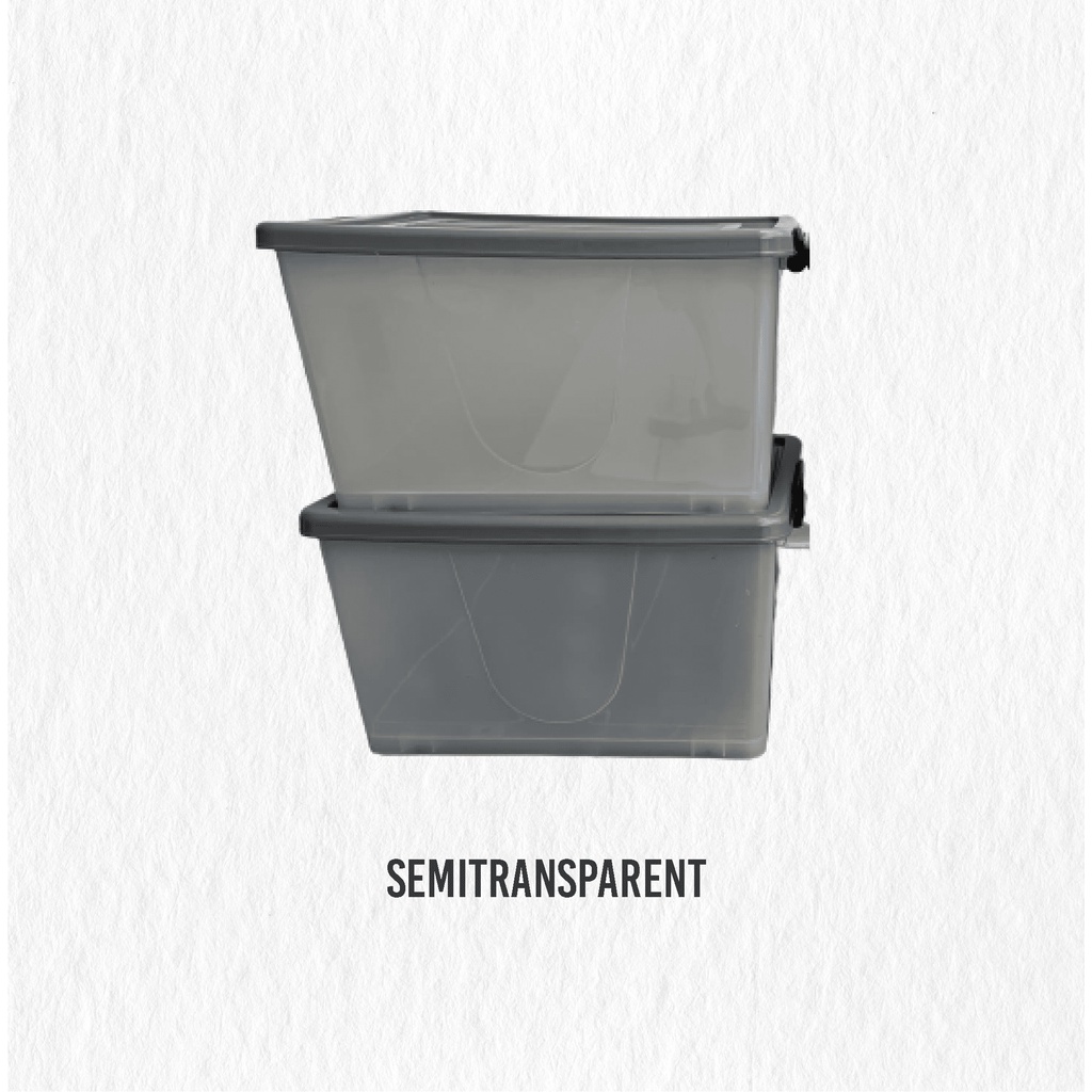 Transparent Multi Purpose Plastic Storage Box 50L Big Capacity ...