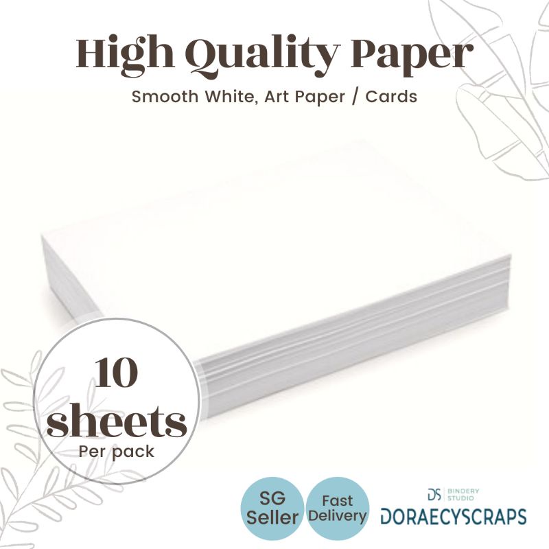 [SG SELLER] Smooth White High Quality Cardstock Paper - (100 | 120 ...