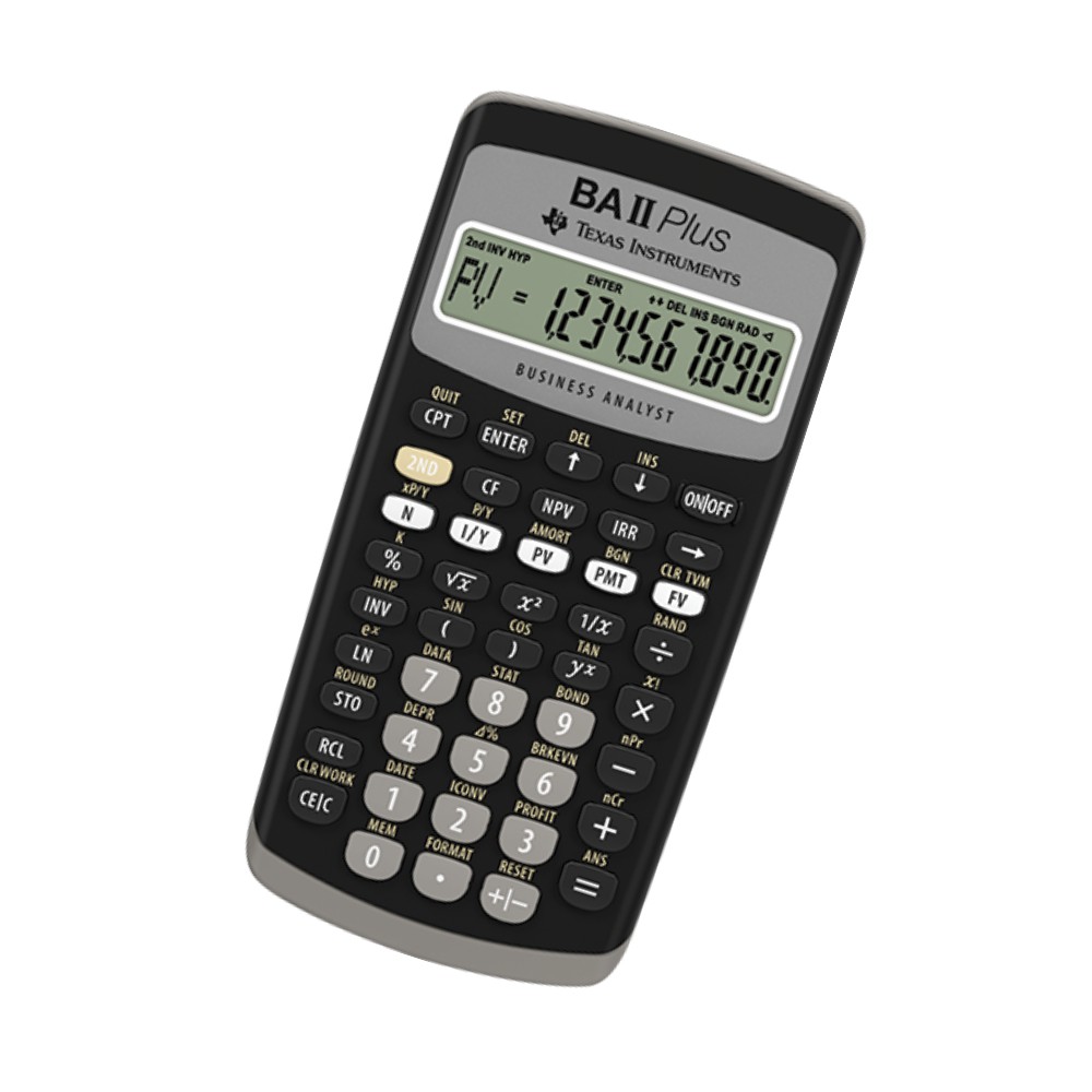 Texas Instruments BAII Plus Financial Calculator (Approved for CFA ...