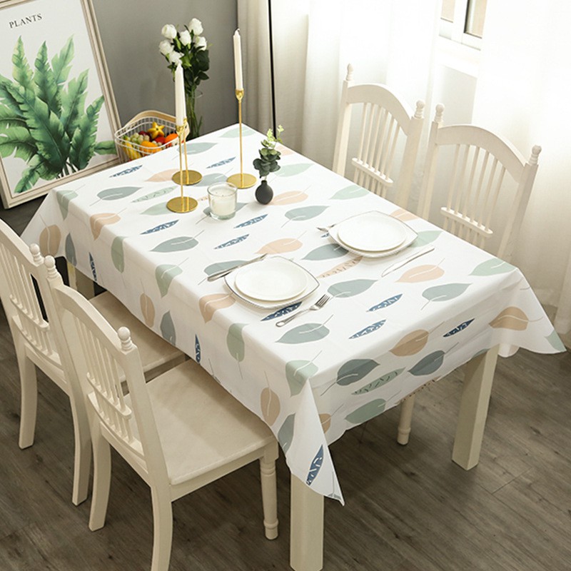 PEVA Tablecloth Rectangle Waterproof Table Cloth Dining Scald-proof Oil ...