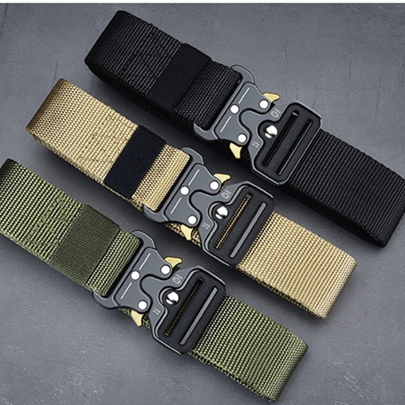 Men's Alloy Buckle Belt Men's Belt Quick Release Belt Men's Belt Nylon ...
