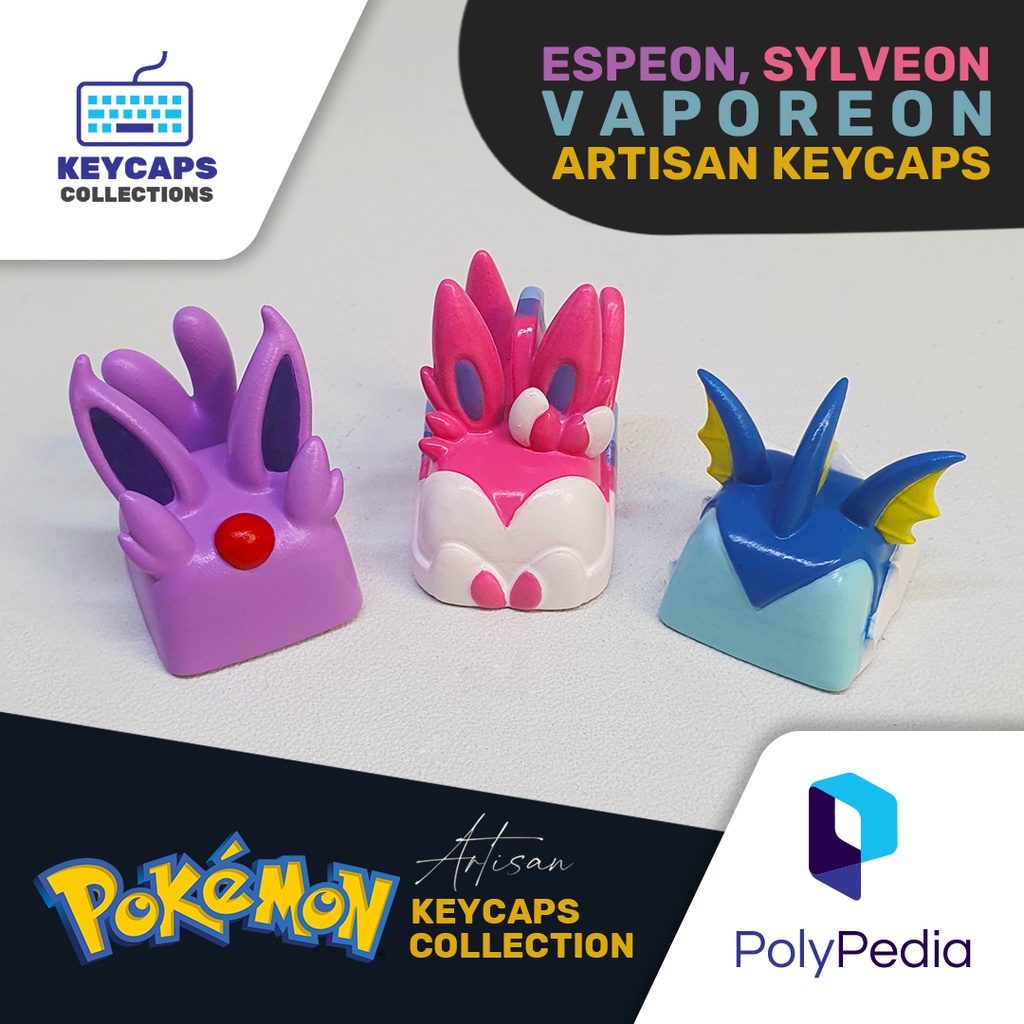 Pokemon Espeon Sylveon Vaporeon Artisan Keycap/Keycaps | Shopee Singapore